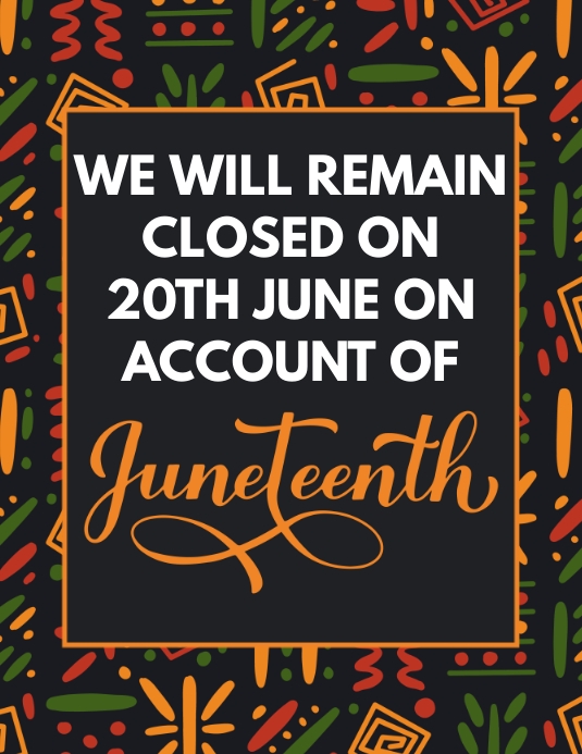 Juneteenth, Holiday Template | PosterMyWall