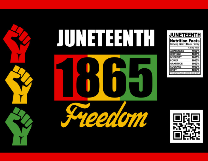 Juneteenth | Freedom | Chip bag Template | PosterMyWall