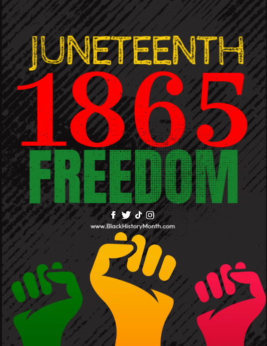 Copy of Juneteenth 1865 Freedom | PosterMyWall