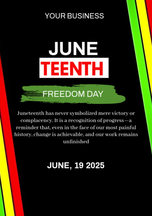 Copy of Juneteenth A4 | PosterMyWall