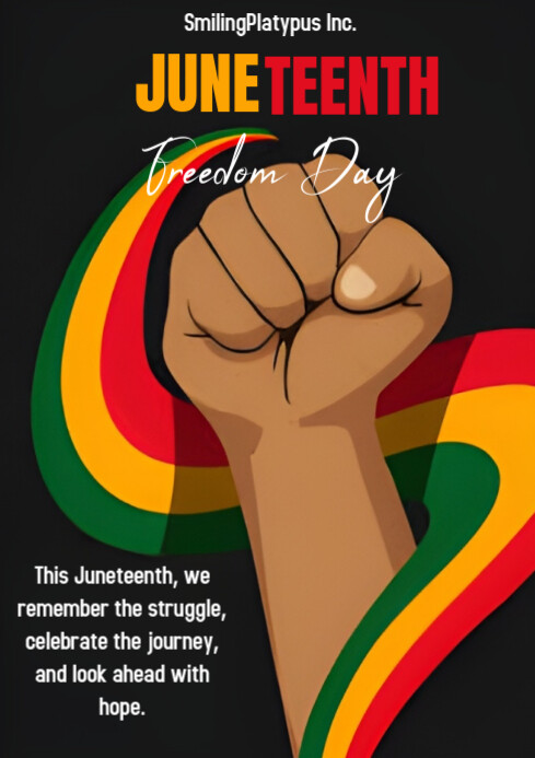 Juneteenth A4 Template | PosterMyWall