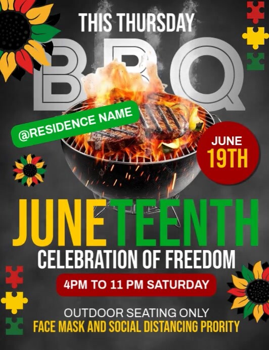 Juneteenth Barbeque Ads Template | PosterMyWall