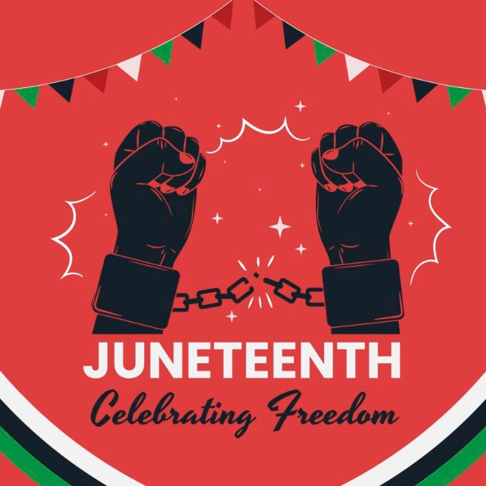 Copy of juneteenth black freedom day background | PosterMyWall