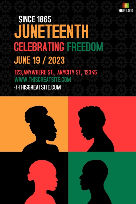 Juneteenth celebrating template | PosterMyWall