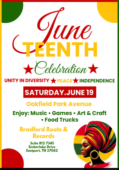Juneteenth Celebration Day A4 Template | PosterMyWall