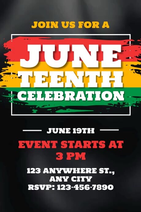 Juneteenth Celebration Day Template | PosterMyWall