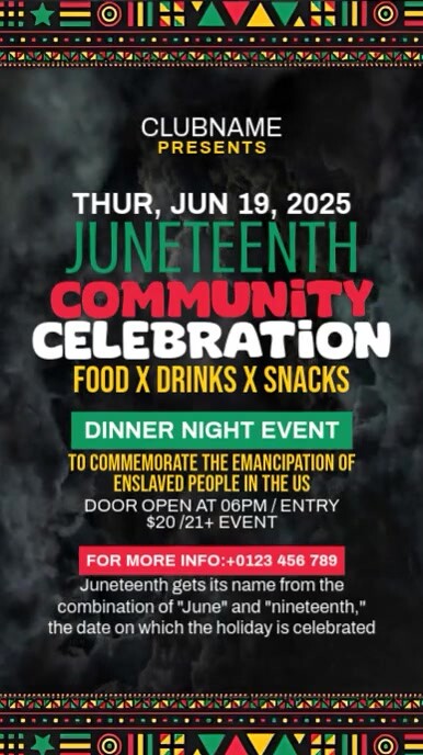 Copy of Juneteenth Celebration | PosterMyWall