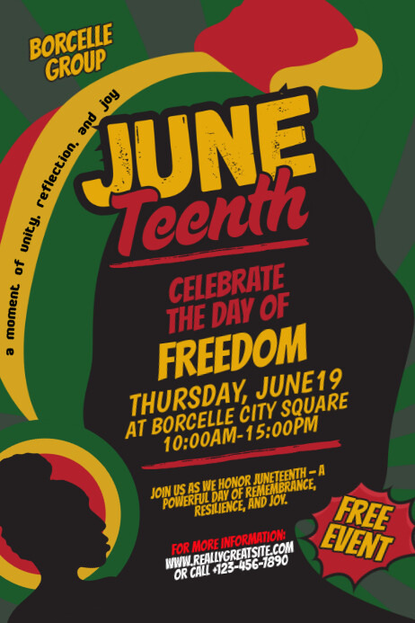 JUNETEENTH CELEBRATION Template | PosterMyWall