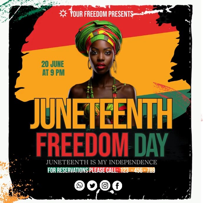 Juneteenth Celebration Template | PosterMyWall