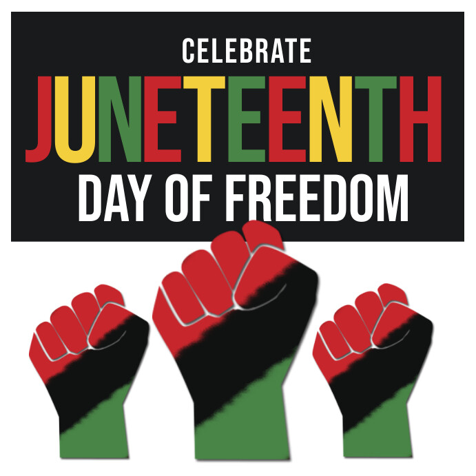 Juneteenth Celebration Greeting Instagram Pos Template | PosterMyWall