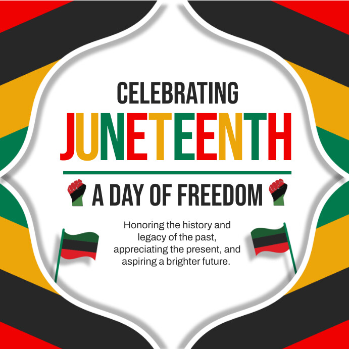 Juneteenth Celebration Greeting Instagram Pos Modelo | PosterMyWall