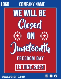 juneteenth closing Template | PosterMyWall