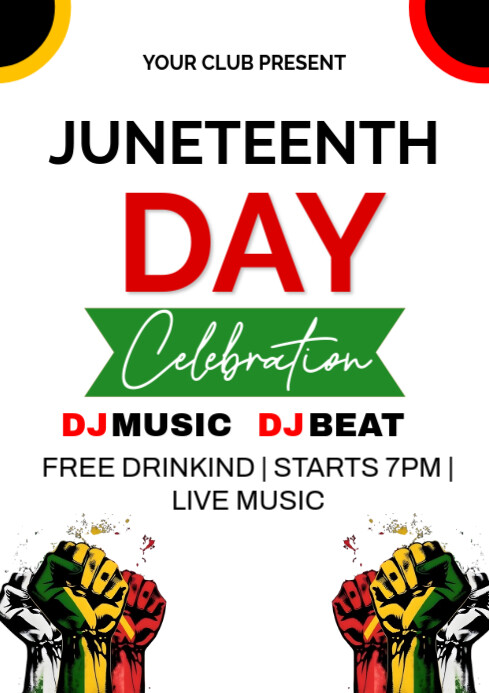 Copy of Juneteenth Day A4 | PosterMyWall