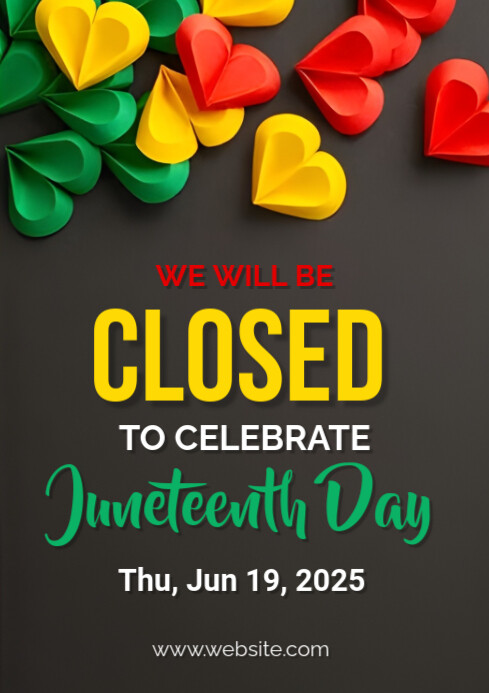 Juneteenth Day Post A4 Template | PosterMyWall
