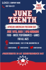 Juneteenth event poster Template | PosterMyWall