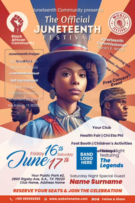 Copy of Juneteenth Festival Poster Template | PosterMyWall