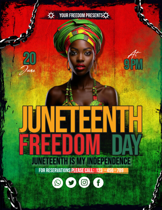 Juneteenth Flyer Template | PosterMyWall