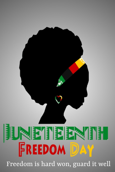 Juneteenth fredom day Template | PosterMyWall