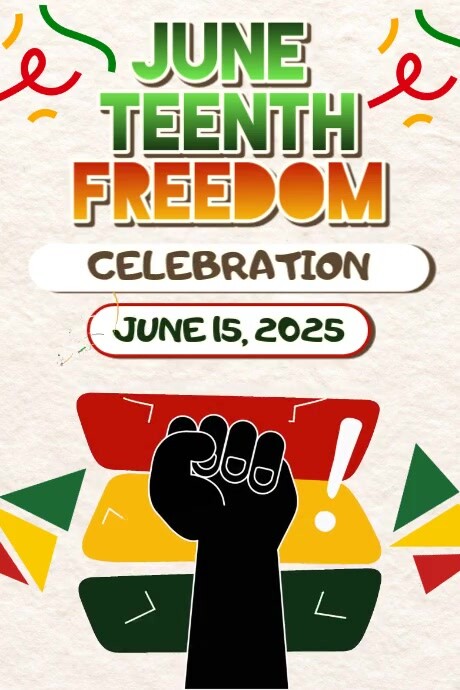 Juneteenth Freedom Celebration Template | PosterMyWall
