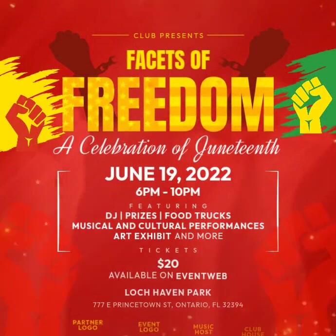 Juneteenth Freedom Celebration Post Template | PosterMyWall