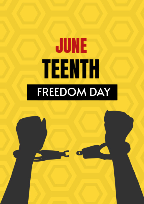 Juneteenth Freedom Day flyer Template | PosterMyWall