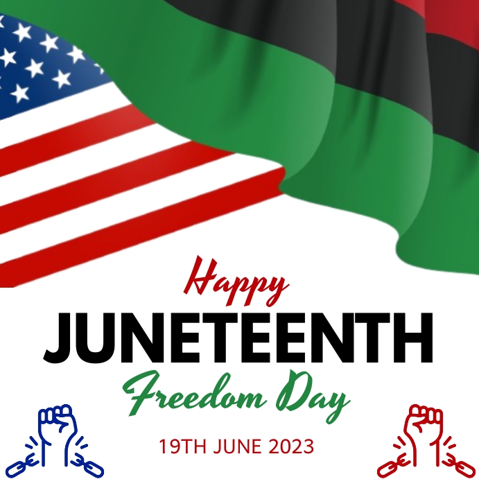 Juneteenth freedom day Instagram post. Template | PosterMyWall