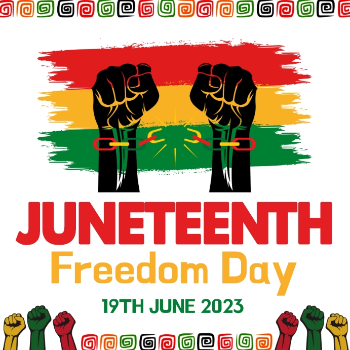 Juneteenth freedom day Instagram post. Template | PosterMyWall