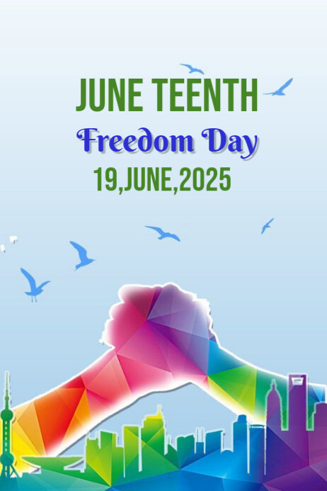 Juneteenth freedom day template 2025 | PosterMyWall