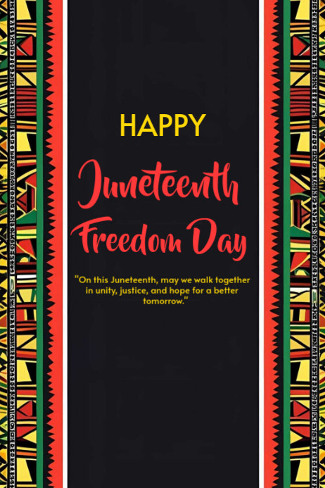 Juneteenth freedom day template 2025 | PosterMyWall