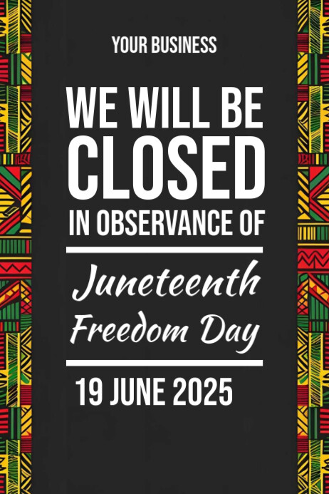 Juneteenth freedom day template 2025 | PosterMyWall