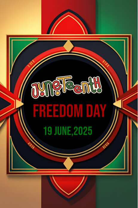 Juneteenth Freedom Day Template 2025 | PosterMyWall