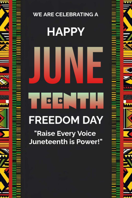 Juneteenth freedom day template 2025 | PosterMyWall