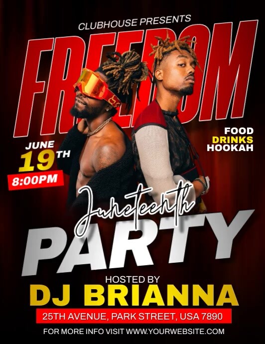 Copy of Juneteenth Freedom Party | PosterMyWall