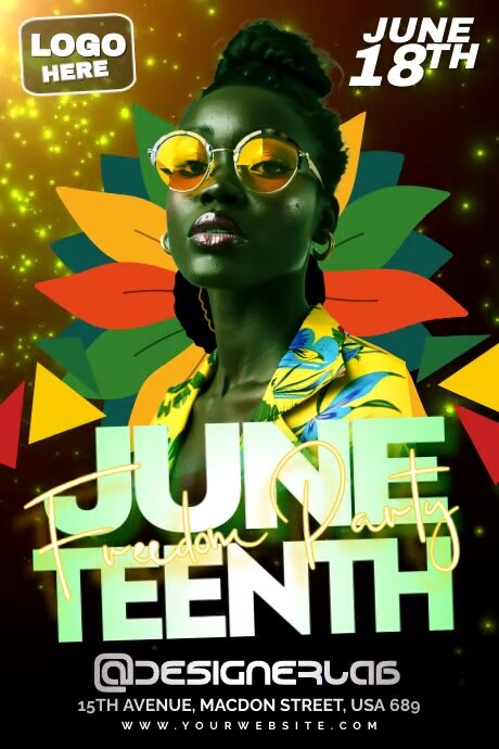 Juneteenth Freedom Party Template | PosterMyWall