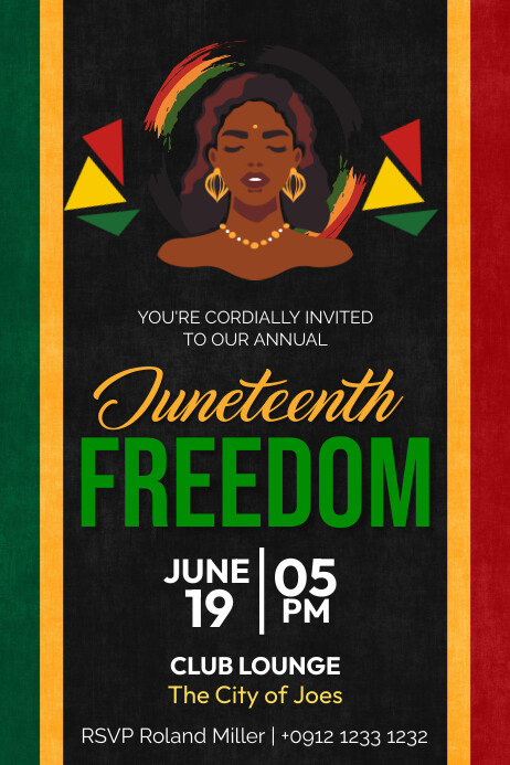 Copy of Juneteenth Freedom Party | PosterMyWall