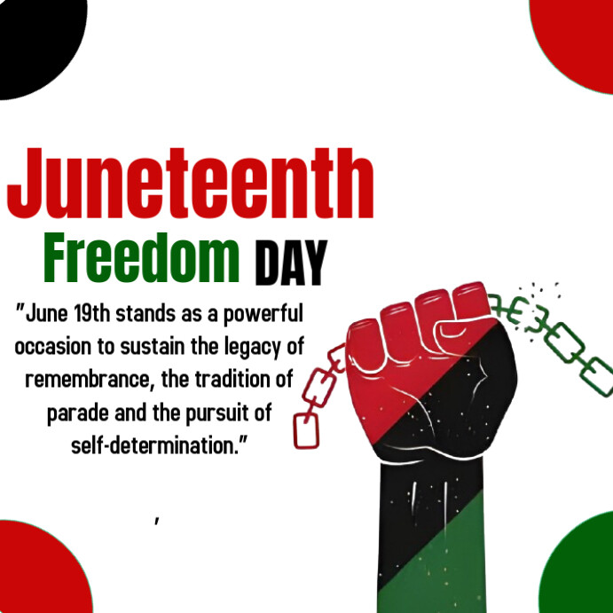 Plantilla de Juneteenth Instagram Post | PosterMyWall