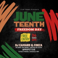 Juneteenth freedom day Instagram post. Template | PosterMyWall