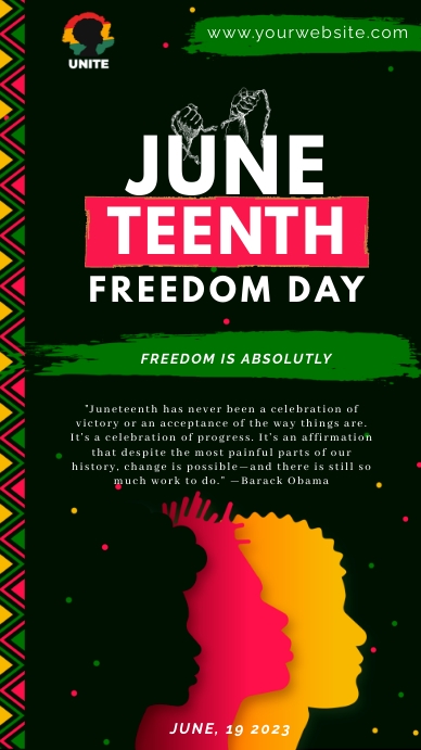 JUNETEENTH instagram story Template | PosterMyWall