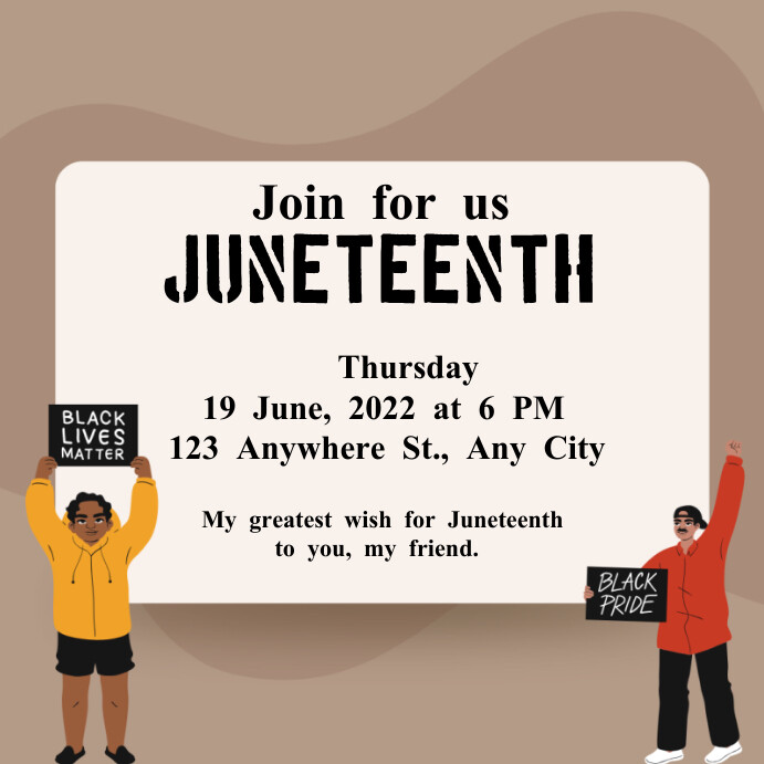 Juneteenth party templates | PosterMyWall