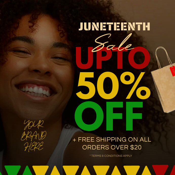 Juneteenth Sale Instagram Post Template | PosterMyWall