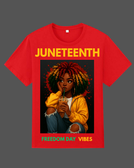 Juneteenth t shirt mockup Template | PosterMyWall