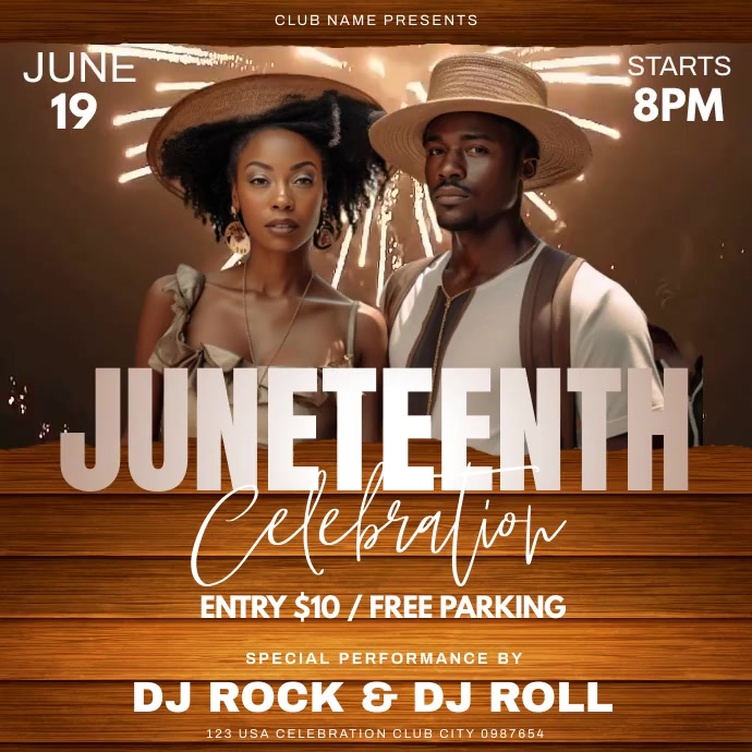 Juneteenth Template | PosterMyWall