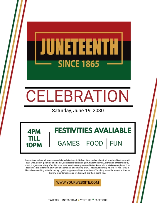 Juneteenth Template | PosterMyWall