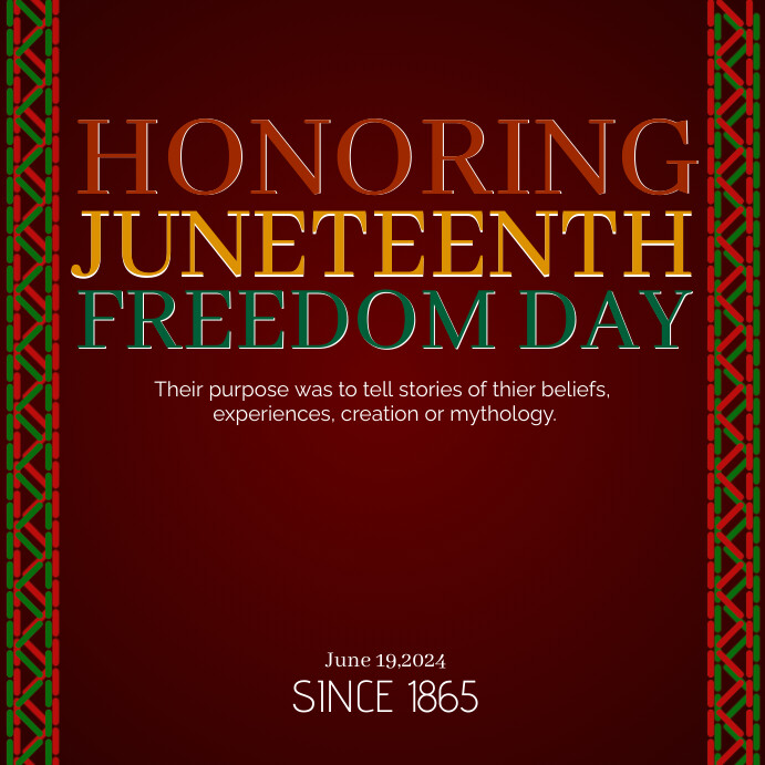 Juneteenth Template | PosterMyWall
