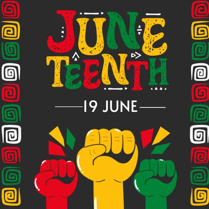 Juneteenth template Instagram Post | PosterMyWall