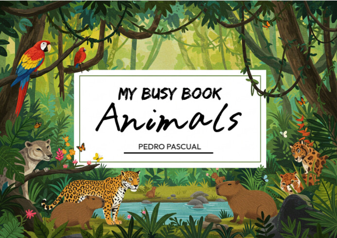 Plantilla de Jungle Busy Book Cover | PosterMyWall
