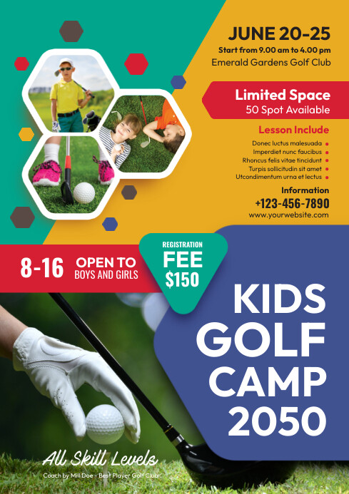 Junior Golf Template | PosterMyWall