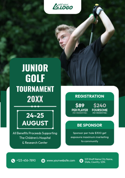 Junior Golf Template | PosterMyWall