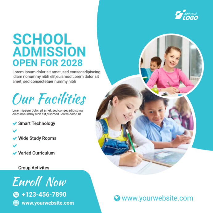 Junior School Admission Ad Template | PosterMyWall
