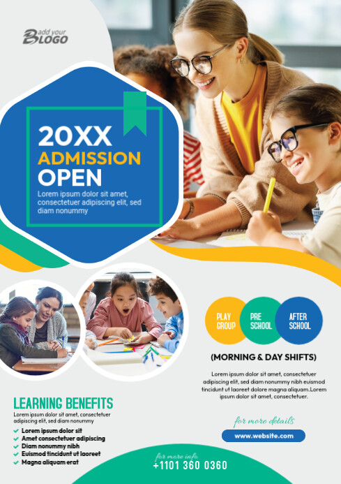 Junior School admission Flyer Template | PosterMyWall